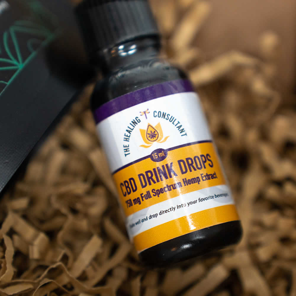 CBD Drink Drops | 750mg | Full Spectrum | Water Soluble – The Healing ...